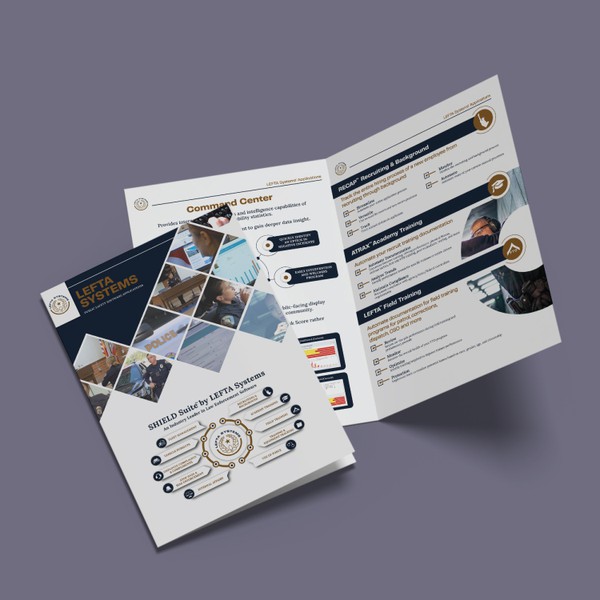 Create a layout for a print product catalogue (rebranded label ...