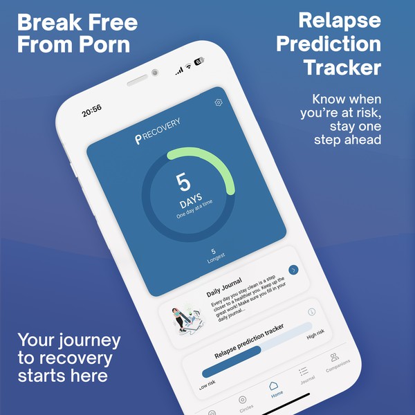 Porn addiction recovery tracking app | App design contest | 99designs