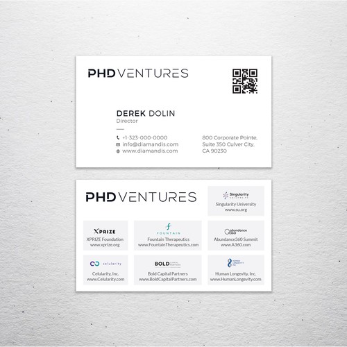 Business Card for World Renown Entrepreneur | Business card contest