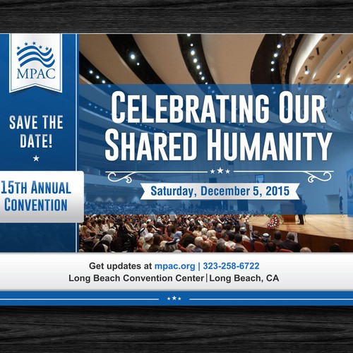 Save-the-Date event postcard | Postcard, flyer or print contest