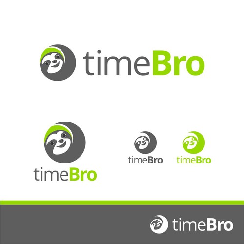 Create a logo for timeBro that involves a sloth | Logo design contest