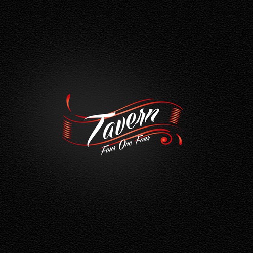 Create a logo for Tavern 414 (spelled out), that will attract a food ...
