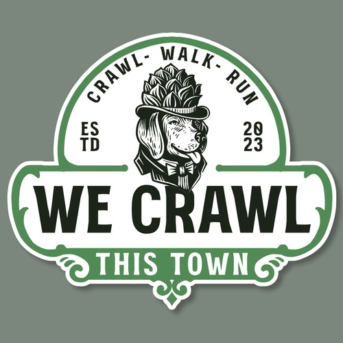 Designs | We Crawl this Town | Logo design contest