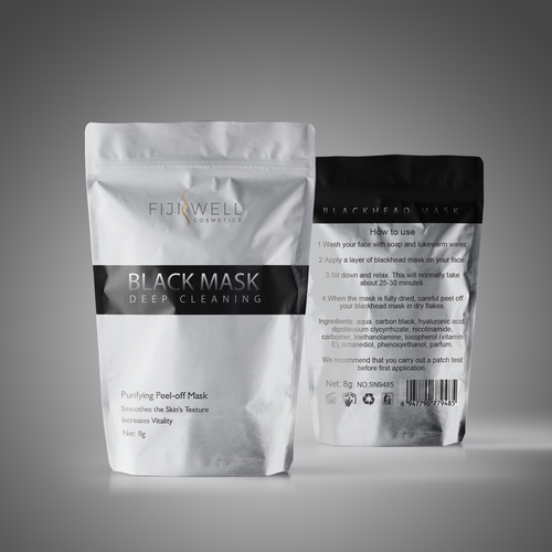 Luxury blackhead cosmetics packets with additional work for the winner ...