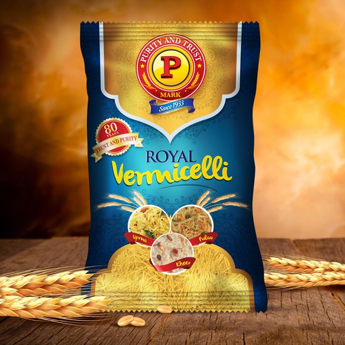 Designs | P Mark Wheat Semolina Vermicelli Design | Product packaging ...