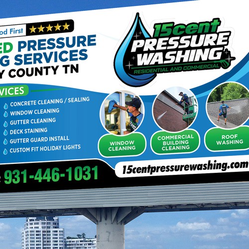 Designs | Modern Pressure Washing Billboard | Signage contest