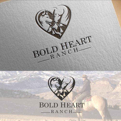 Bold Heart Ranch - Bring Kickass and loving into this logo | Logo ...