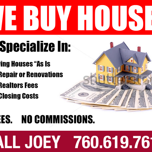 Creative a call to action postcard to give home owners cash for their ...