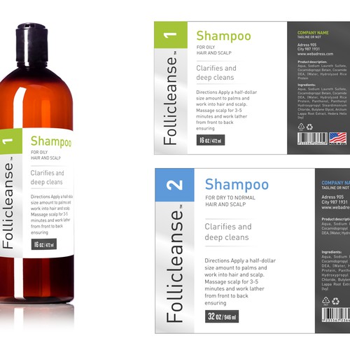 Creative, professional new label design for our best-selling shampoo ...