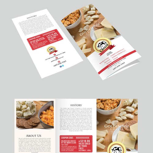 Create Brochure for Cheese Company | Brochure contest