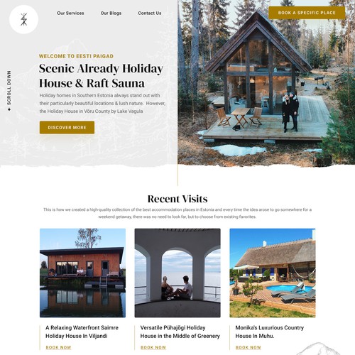 Designs | An elegant and creative travel website | Web page design contest