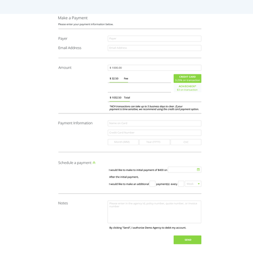 Revamped design for our hosted payment page | Web page design contest