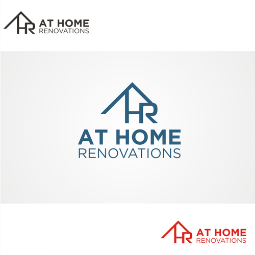 Create a logo for At Home Renovations, a kitchen and bath remodeling ...
