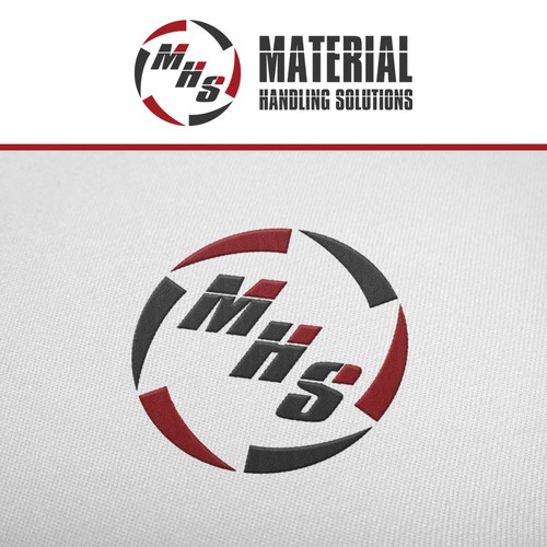 Create a clean, high-tech logo for MHS, Material Handling Systems ...