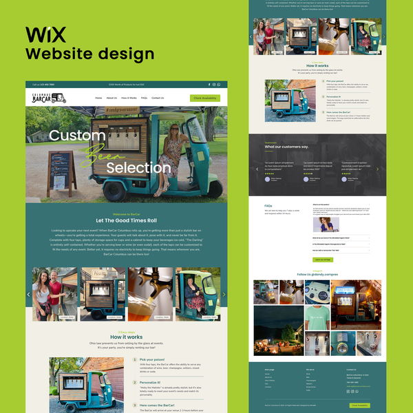 Website for a music venue and bar | Web page design contest | 99designs