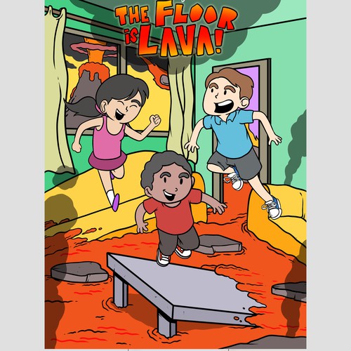 Cartoon Lava Monster Poster | Poster contest