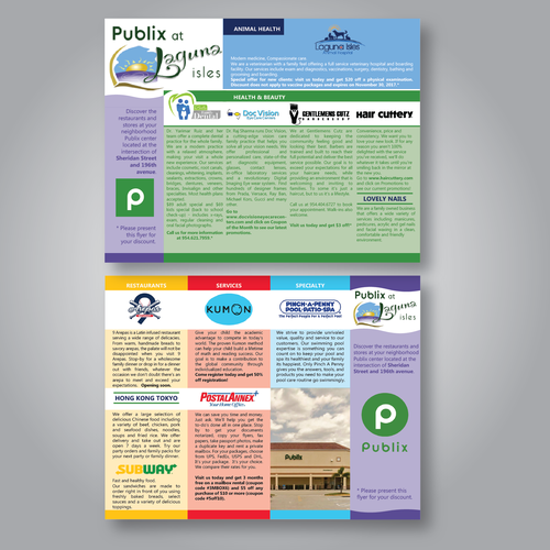 Promotional flyer for stores at shopping center | Postcard, flyer or ...