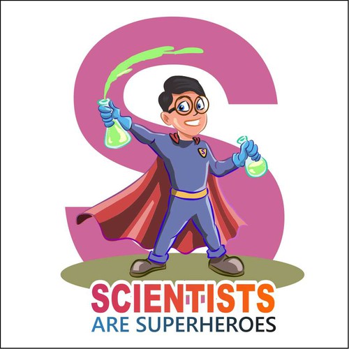 Create a cool design -- Scientists Are Superheroes | Logo design contest