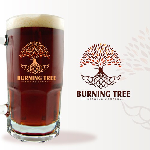 Design a visual identity for "Burning Tree Brewing Company." | Logo ...