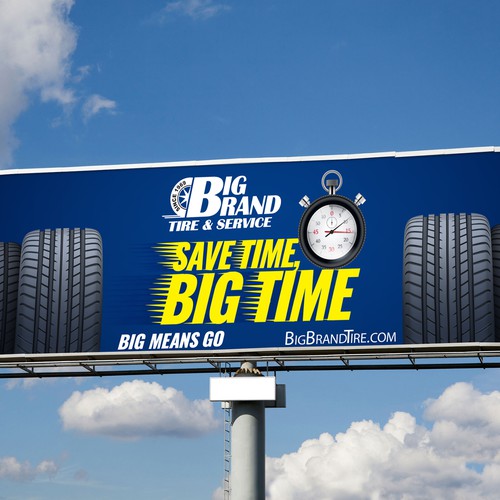 award winning billboard for tire shop | Signage contest