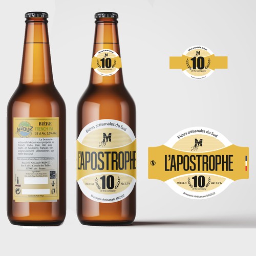 Designs | 10 Years of a French Craft Beer | Product label contest