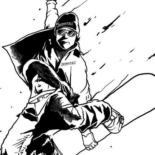 Snowboard grab drawings needed! | Illustration or graphics contest