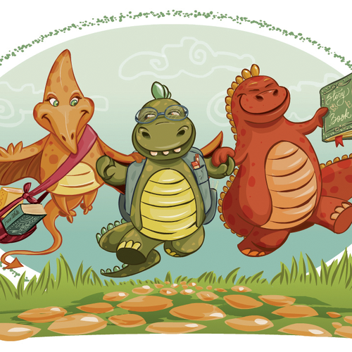 DINOSAUR ILLUSTRATION NEEDED TO ADVERTISE PRESCHOOL SUMMER READING ...