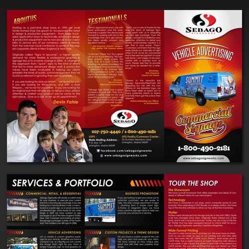 Designs | Create the next brochure design for Sebago Signworks ...