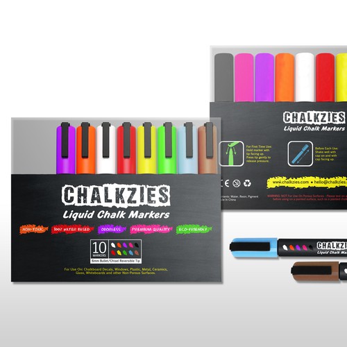 Label Design For Liquid Chalk Marker Brand | Product label contest
