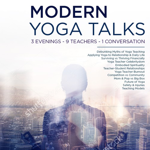 Create a poster design for Modern Yoga Talks Speakers Event! | Poster ...