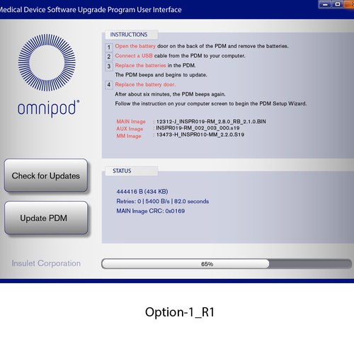 Medical Device Software Upgrade Program User Interface | Other web or ...