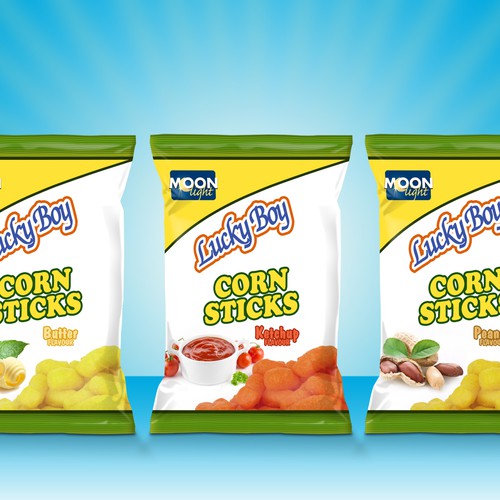 Create a lasting pack design for corn puffs | Product packaging contest