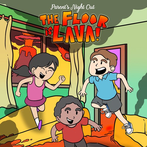 Cartoon Lava Monster Poster | Poster contest