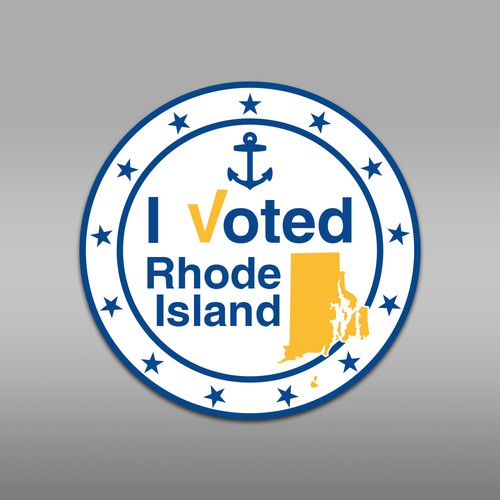 "I Voted" (in Rhode Island) sticker | Sticker contest