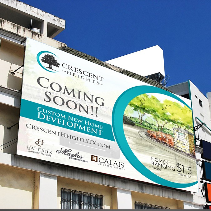 Residential Development On-Site Billboard | Signage contest