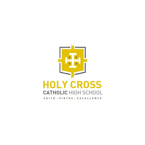 Holy Cross Catholic High School Logo Design | Logo & brand identity ...