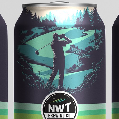 Designs | Beer can label for a collaboration beer with a golf course ...