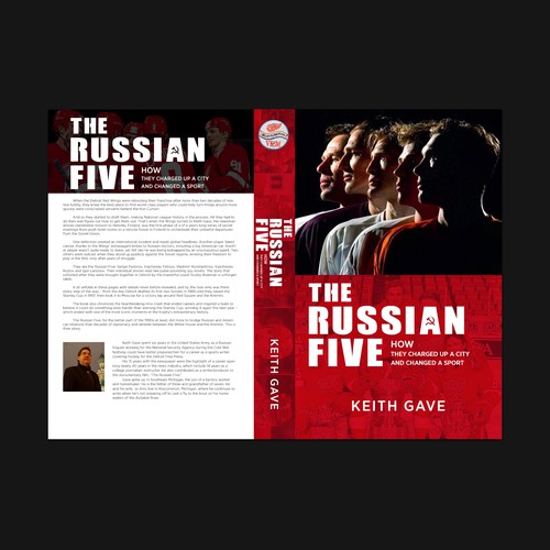 Designs | The Russian Five, book cover design | Book cover contest