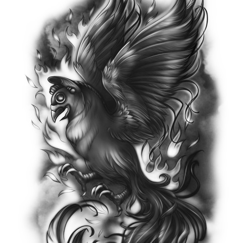Designs | Tattoo Design Phoenix Bird from Persian Mythology | Tattoo ...