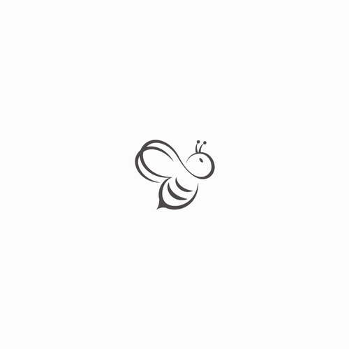 Logo Design Need for a Minimalist outline of a bee | Logo design contest