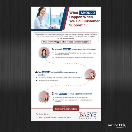 What SHOULD Happen When You Call Customer Support | Postcard, flyer or ...