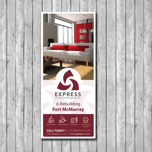 Create a captivating one panel tri-fold sized brochure for home ...