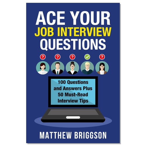 Design a book cover for a job interview book. | Book cover contest