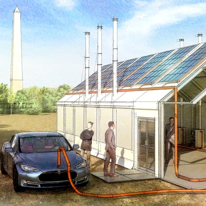 solar & electric car sketch | Illustration or graphics contest