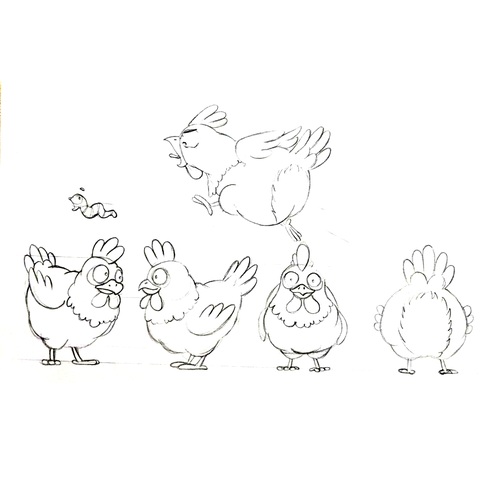 Web startup needs Cartoon Chicken Model Sheet | キャラクター・マスコットコンペ
