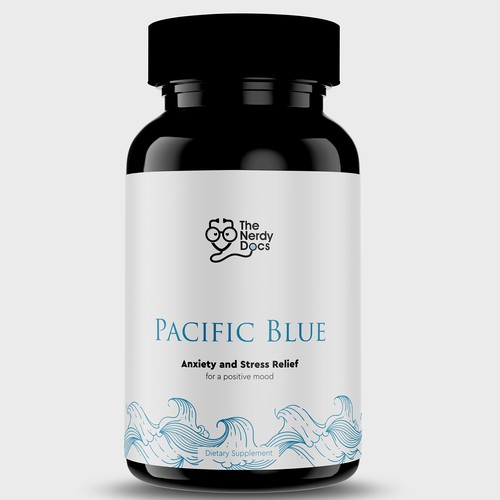 Designs | "Pacific Blue" Supplement Label Design | Product label contest