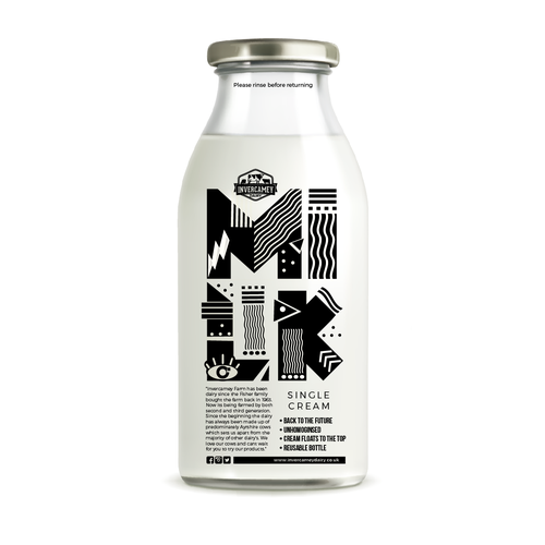 Milk bottle branding | Product label contest