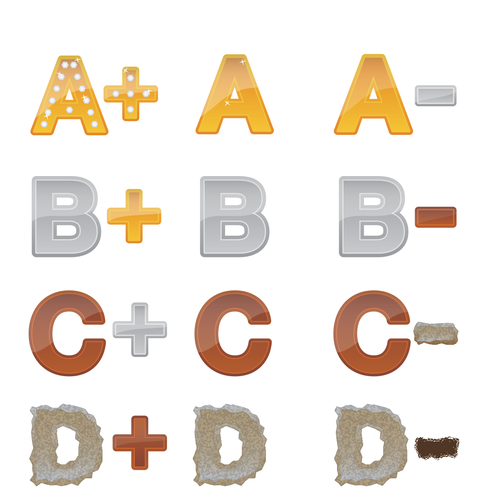 Grading icons | Button or icon contest