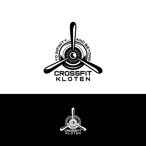 Designs | Airplane style logo for a CrossFit Gym | Logo design contest