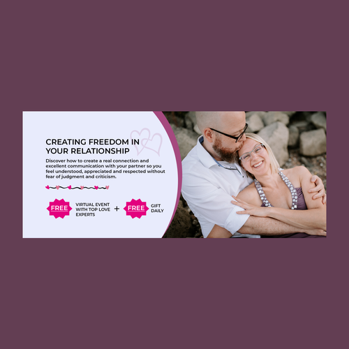 Designs | Design a powerful banner to promote an online love coaching ...